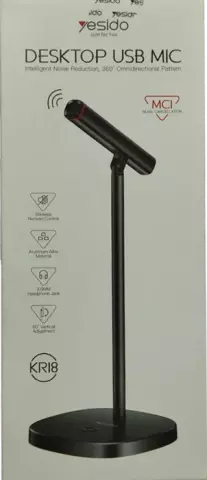 قیمت میکروفون رومیزی Yesido مدل KR18